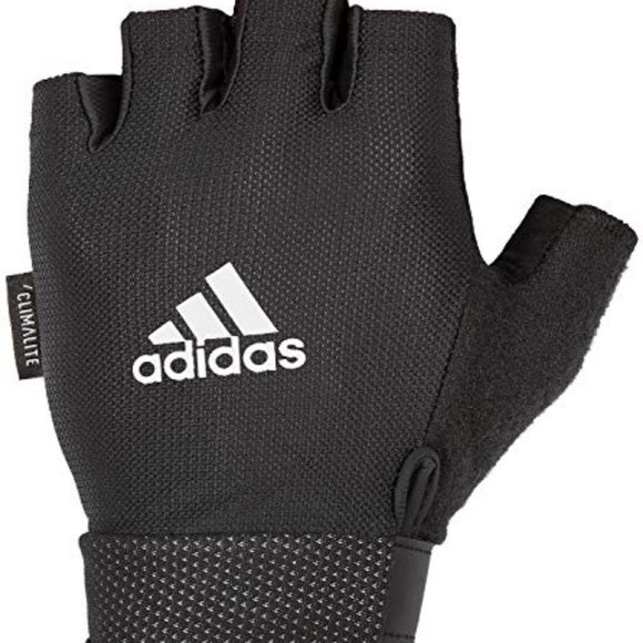 adidas | Accessories | Adidas Adjustable Essential Fingerless Gloves ...